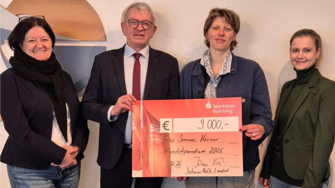 Simone Körner erhält Kunststipendium 2026 in Bamberg